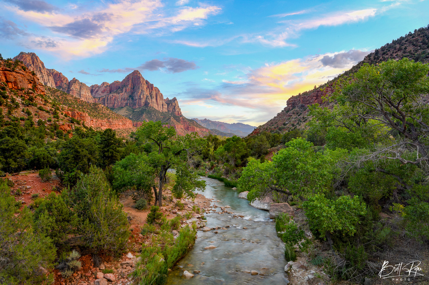A Summer Evening In Zion | Zion National Park National Park, Utah, USA ...