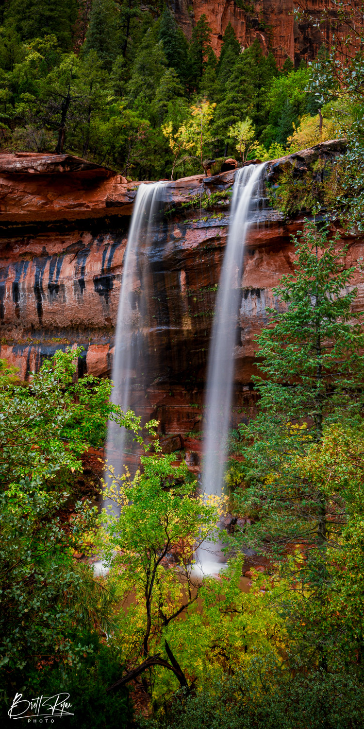 TWIN FALLS | Zion National Park, Utah USA. | Brett Ryan Photography